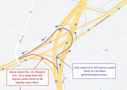 New Beltway ramp to I-66 opens in Dunn Loring ahead of toll lanes | FFXnow