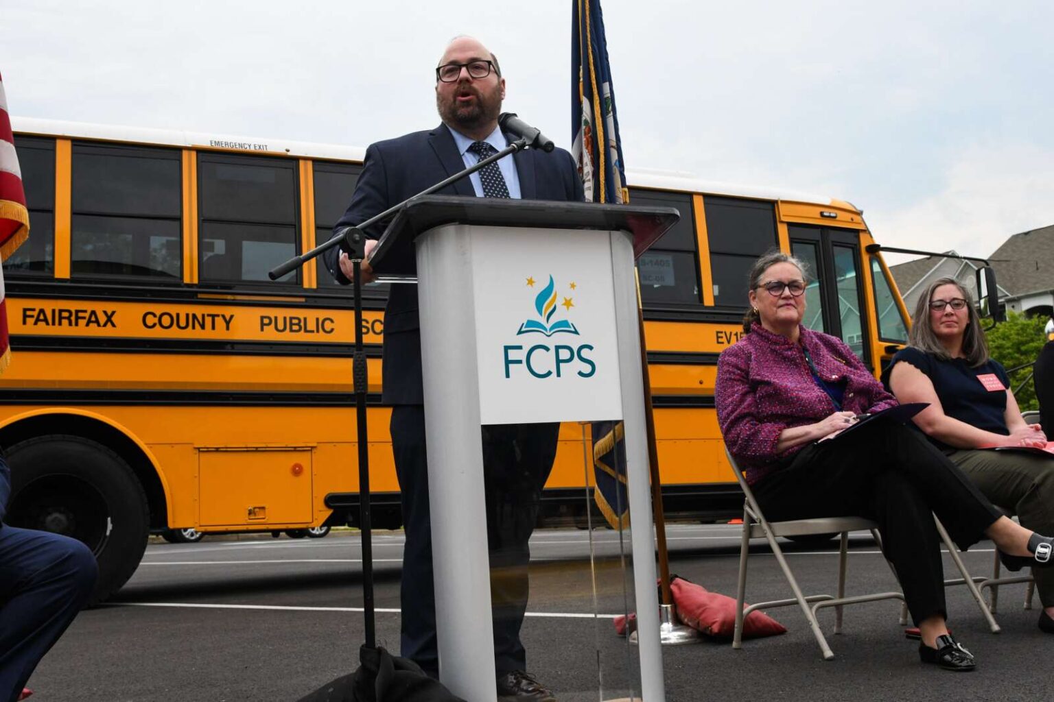 FCPS and local elected officials celebrate roll out of 42 new electric ...