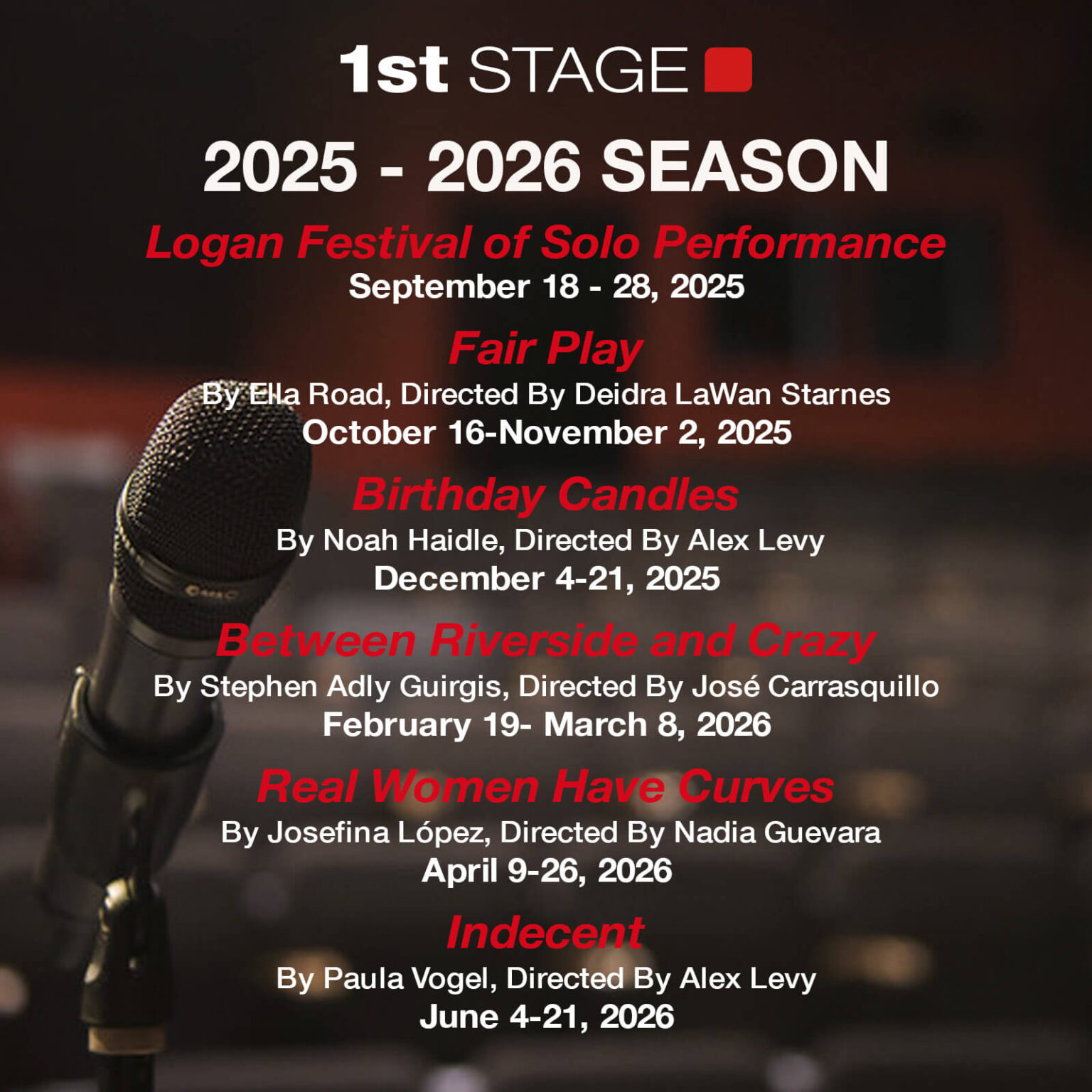 1st Stage unveils a bold and brilliant 2025–2026 season full of heart ...