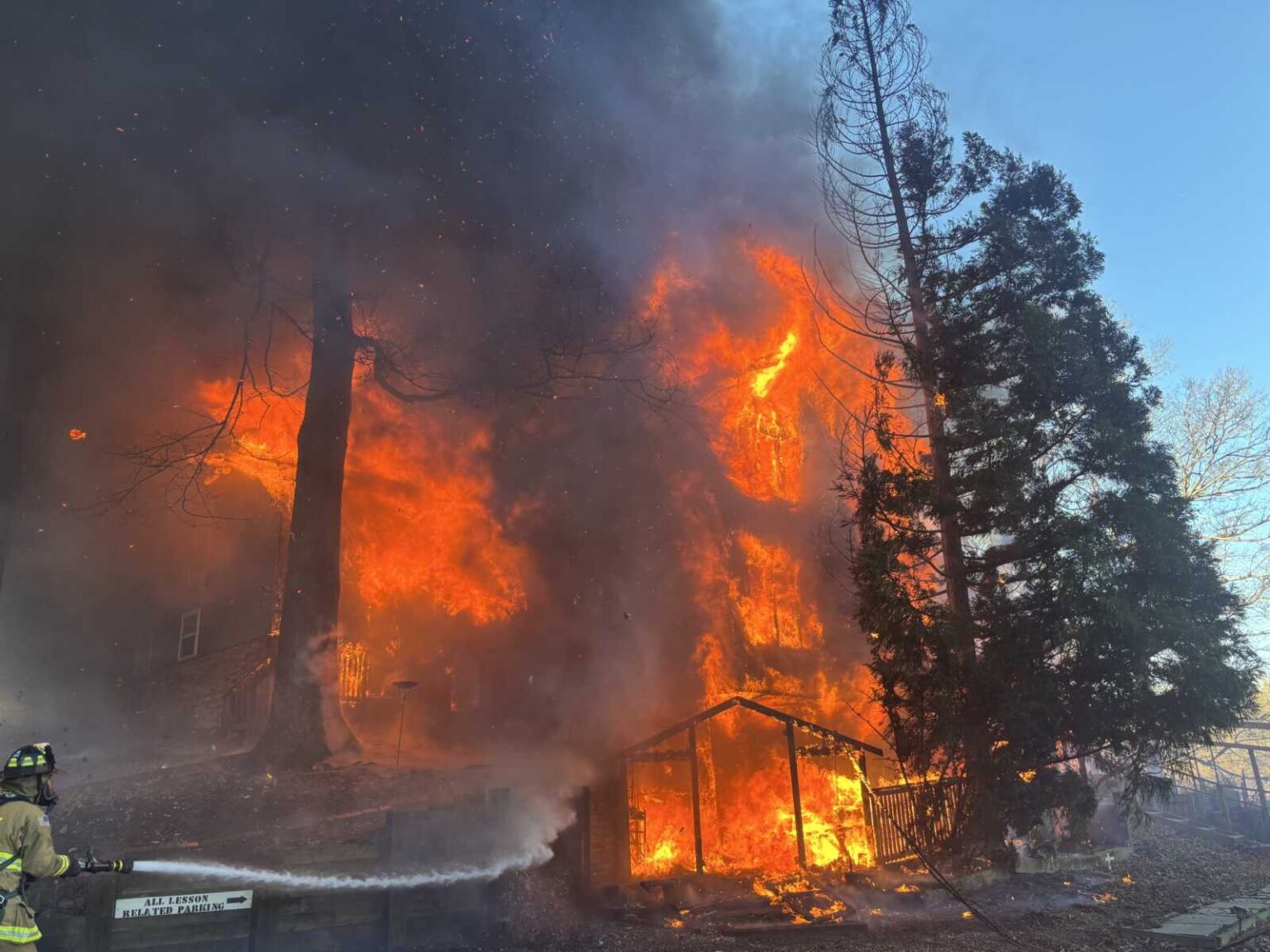 NOW: Two injured in Wolf Trap house fire amid elevated fire warning ...