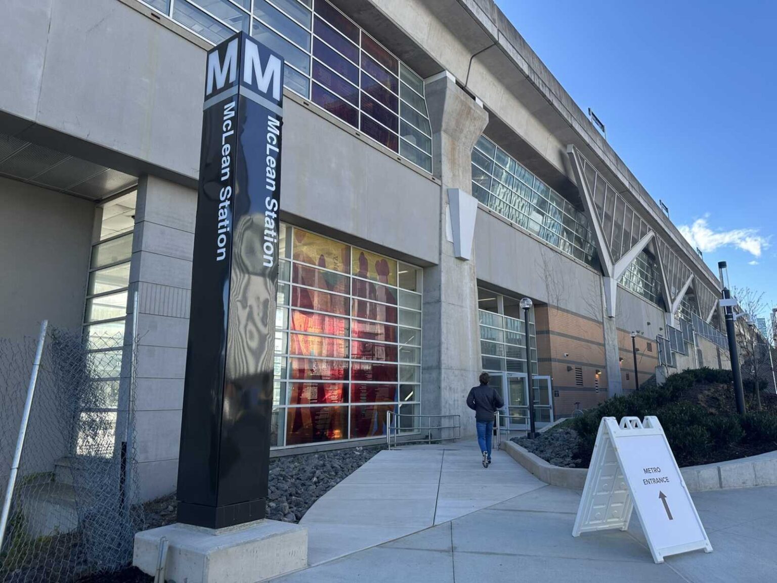 McLean Metro station opens new entrance, as park amenities take shape ...