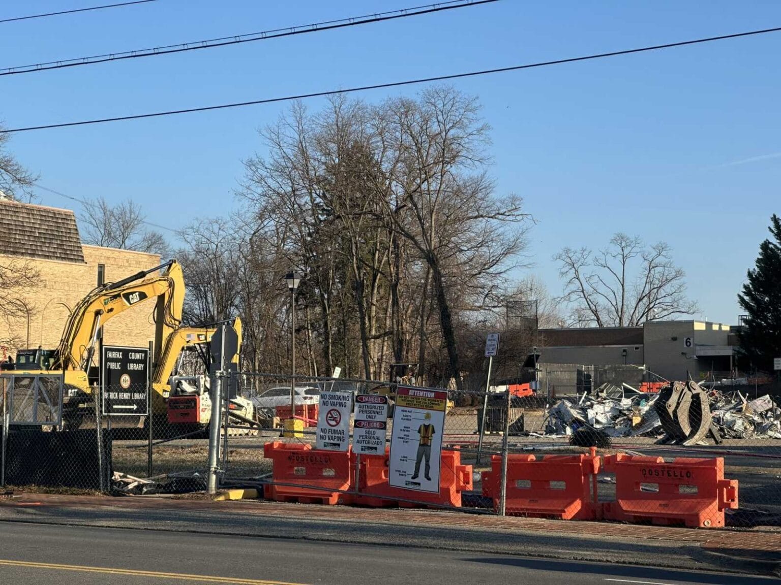 Photos: Vienna library demolished after 54 years of operations | FFXnow